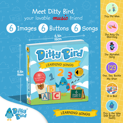 Ditty Bird Libros Libro Interactivo Musical Learning Songs DI003